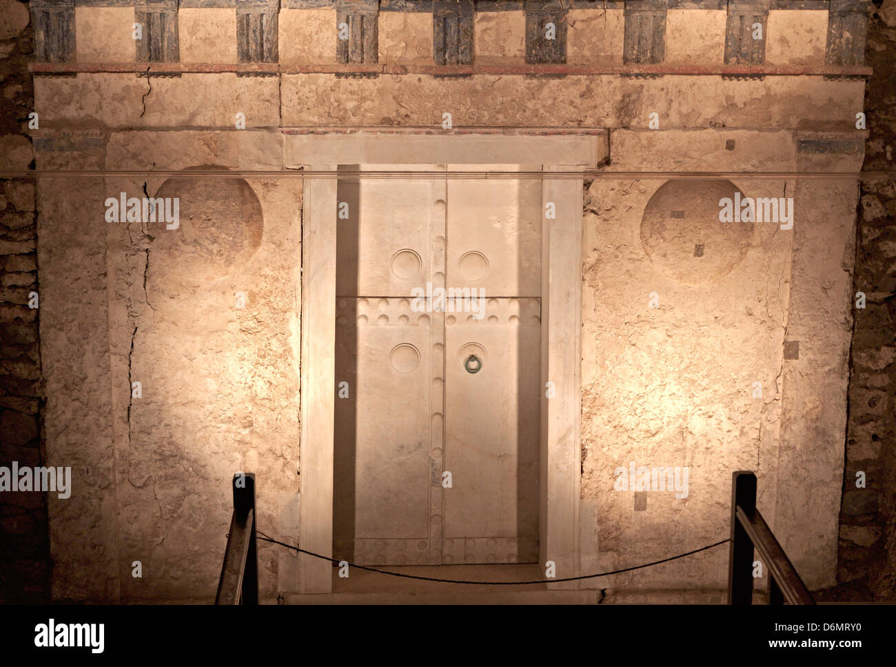 Ancient Macedonian tomb of king Philip the second found at Vergina ...