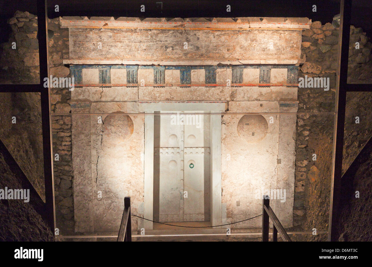 Ancient Macedonian tomb of king Philip the second found at Vergina ...