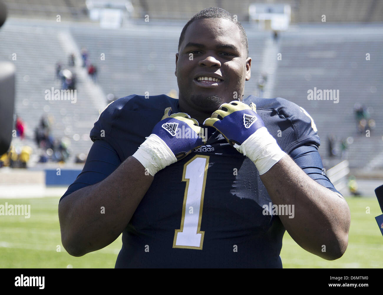 South Bend, Indiana, USA. 20th April, 2013. Notre Dame Fighting Irish ...