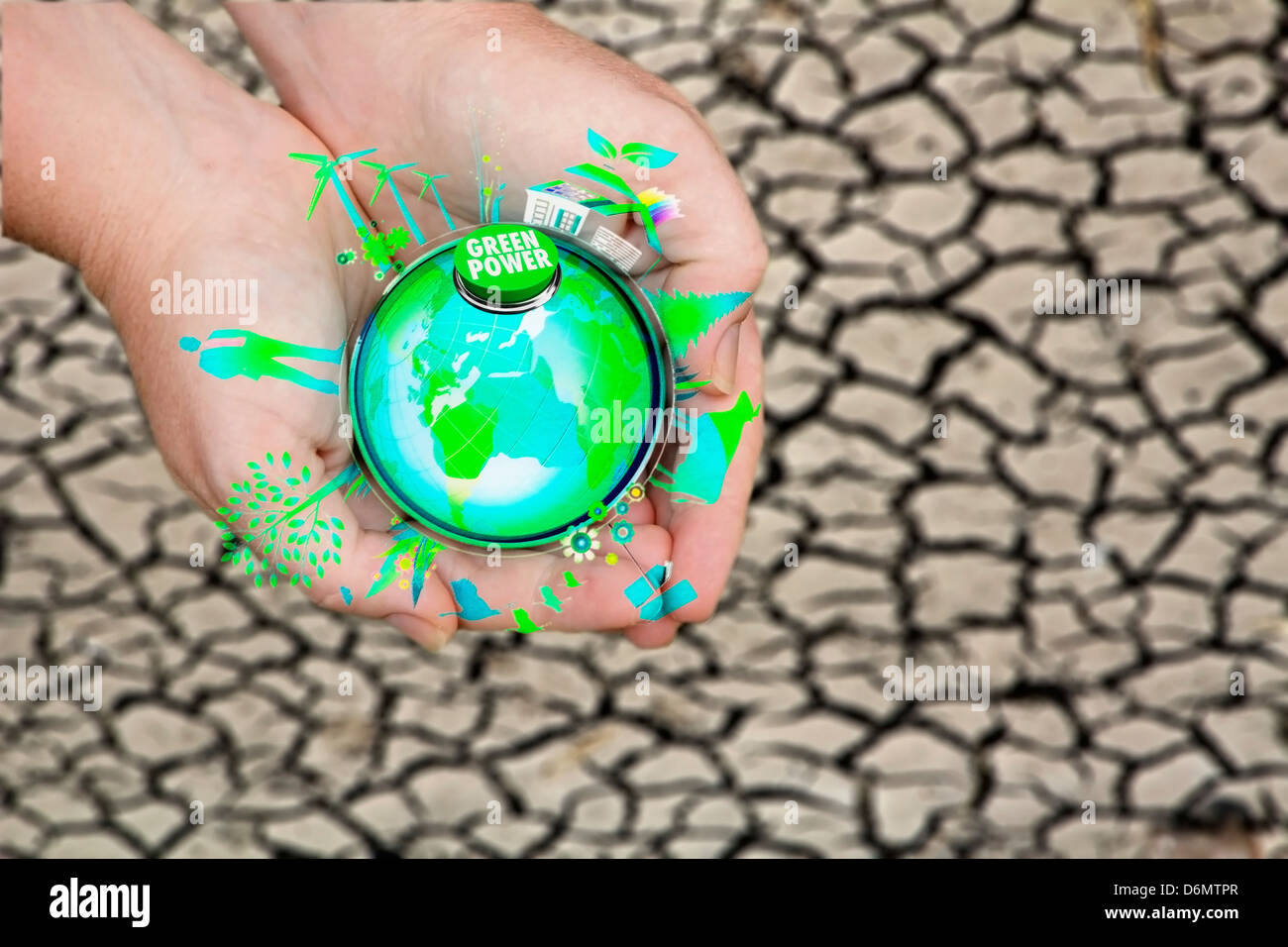 Dry cracked earth, Save Earth, Go Green, Environment, concept Stock ...