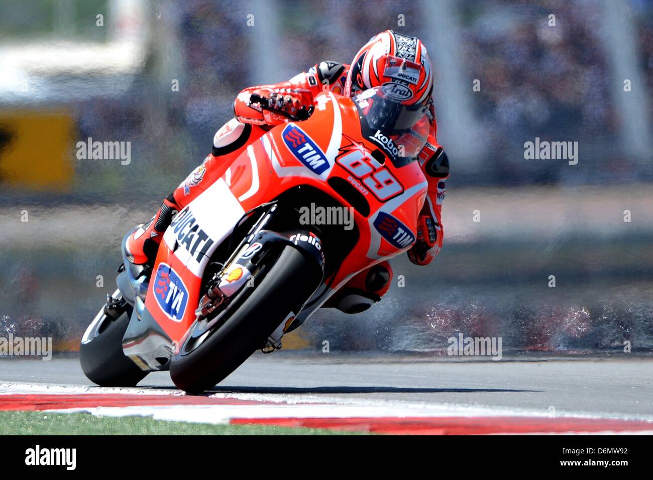 April 20, 2013. Nicky Haden #69 of Ducati Team in action at the Circuit ...