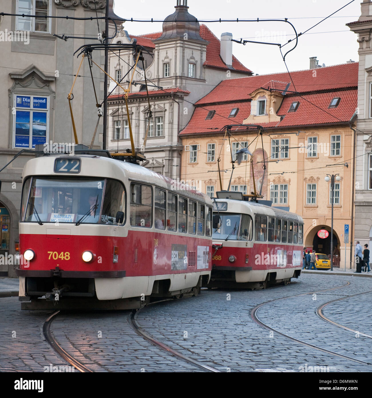 Prague trams hi-res stock photography and images - Alamy