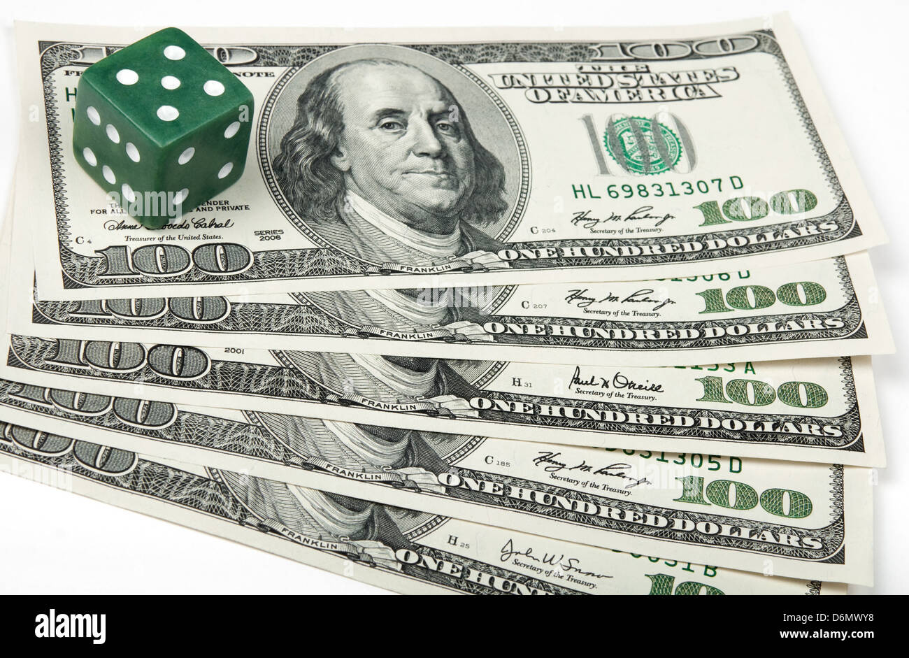 Dice and money hi-res stock photography and images - Alamy