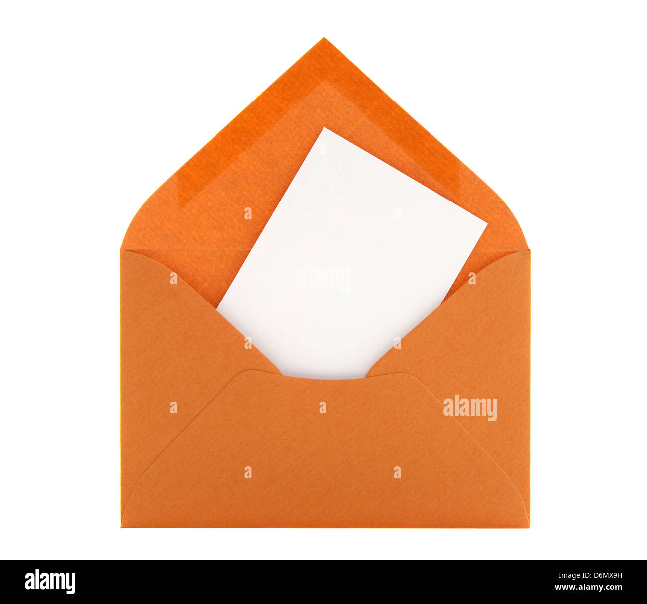 Blank orange note on Cut Out Stock Images & Pictures - Alamy