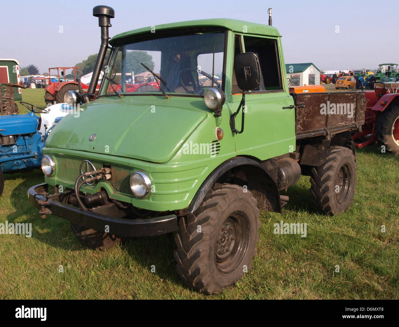 The Mercedes Unimog, shown here in green, is a versatile off-road ...