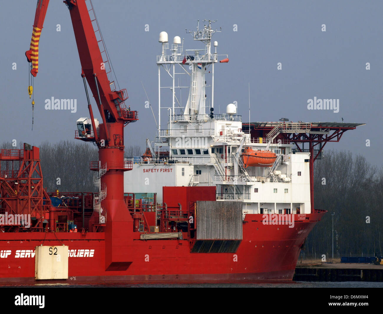 The GSP Falcon, IMO number 7409401, is a pipe-laying vessel registered ...