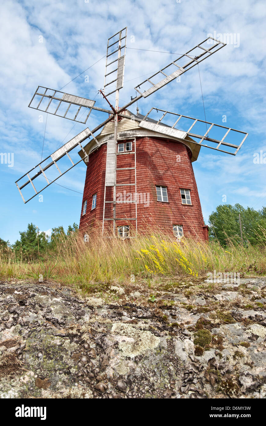 Antique traditional wooden windmill hi-res stock photography and images ...