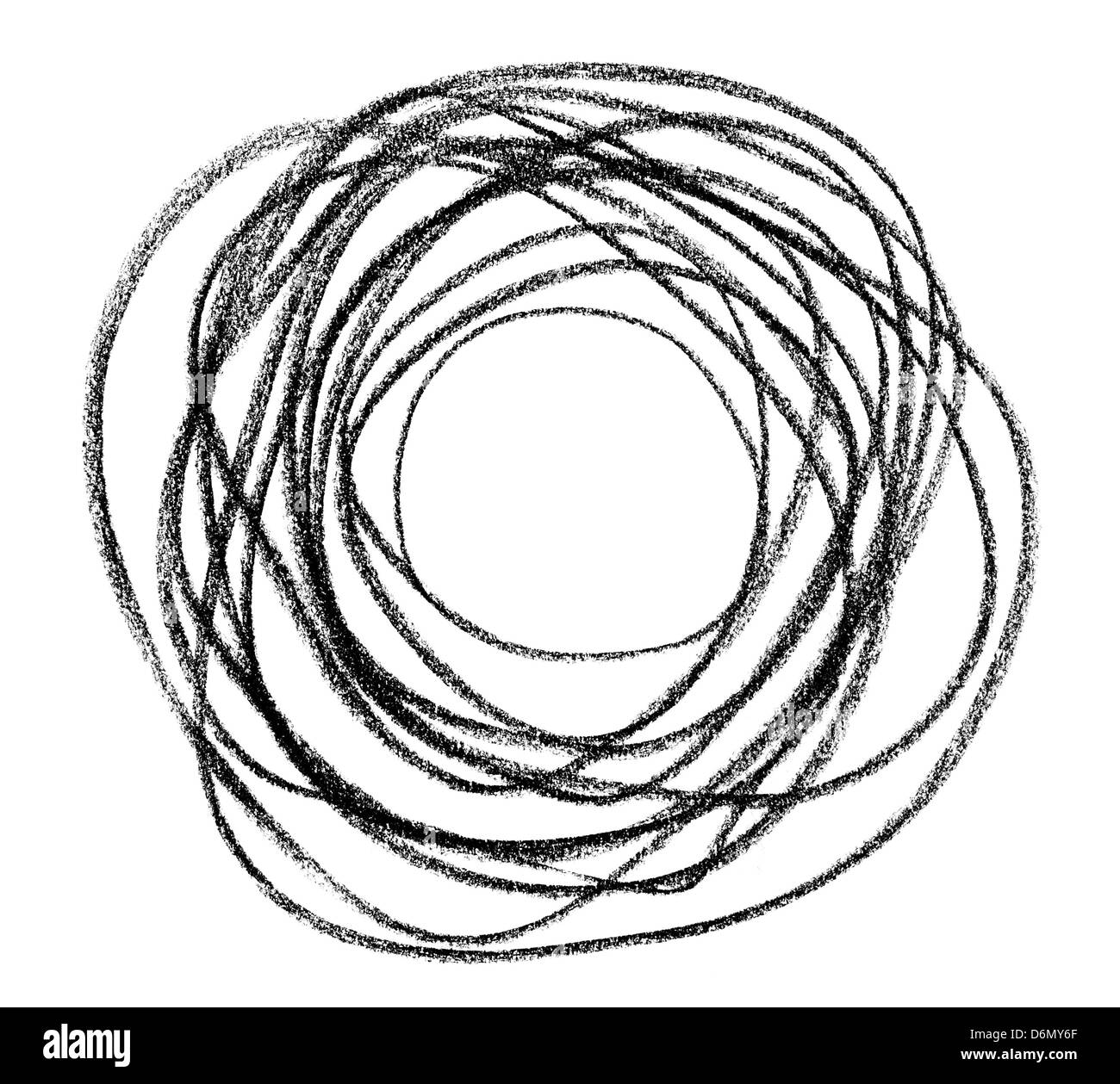 Pencil doodle rough circle on hi-res stock photography and images - Alamy