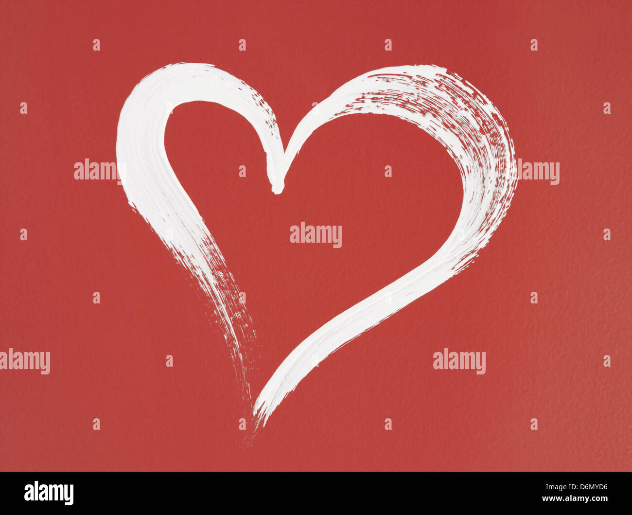 Painted brush strokes paint heart hi-res stock photography and images ...