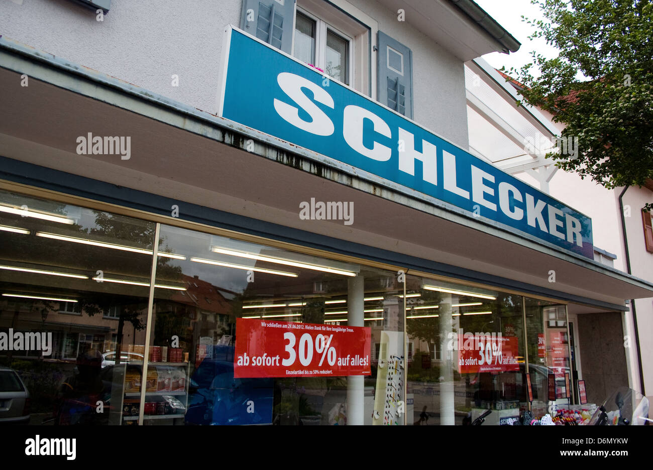 Braeunlingen, Germany, Sale of a branch of Schlecker Stock Photo - Alamy