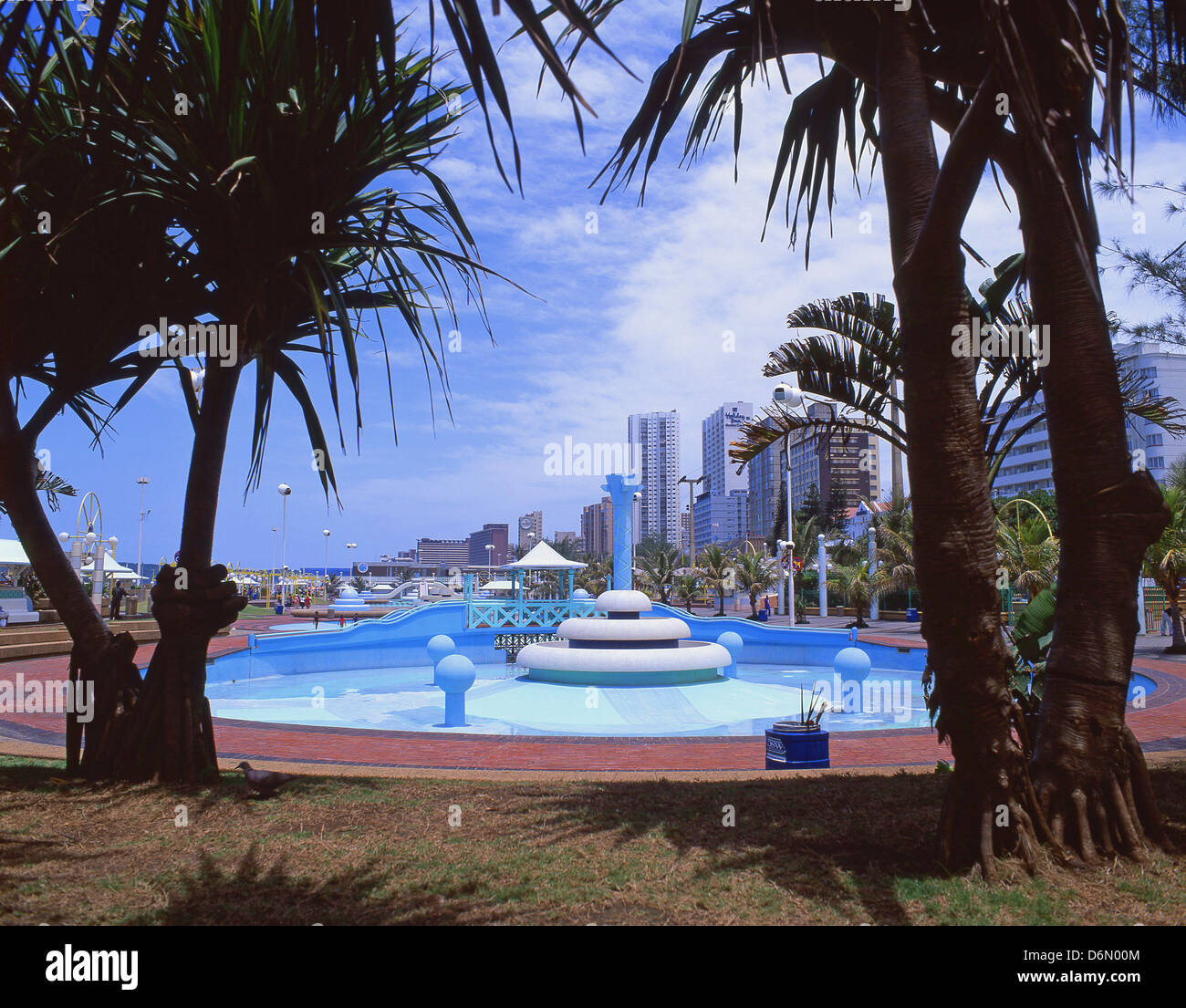 Bathing pools on 'The Golden Mile' beachfont promenade, Durban, KwaZulu ...