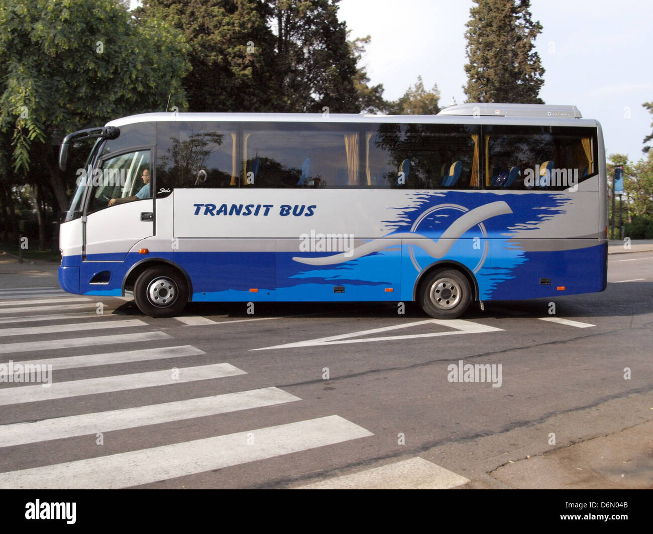 The Mercedes Transit bus is a large, commercial vehicle used for ...