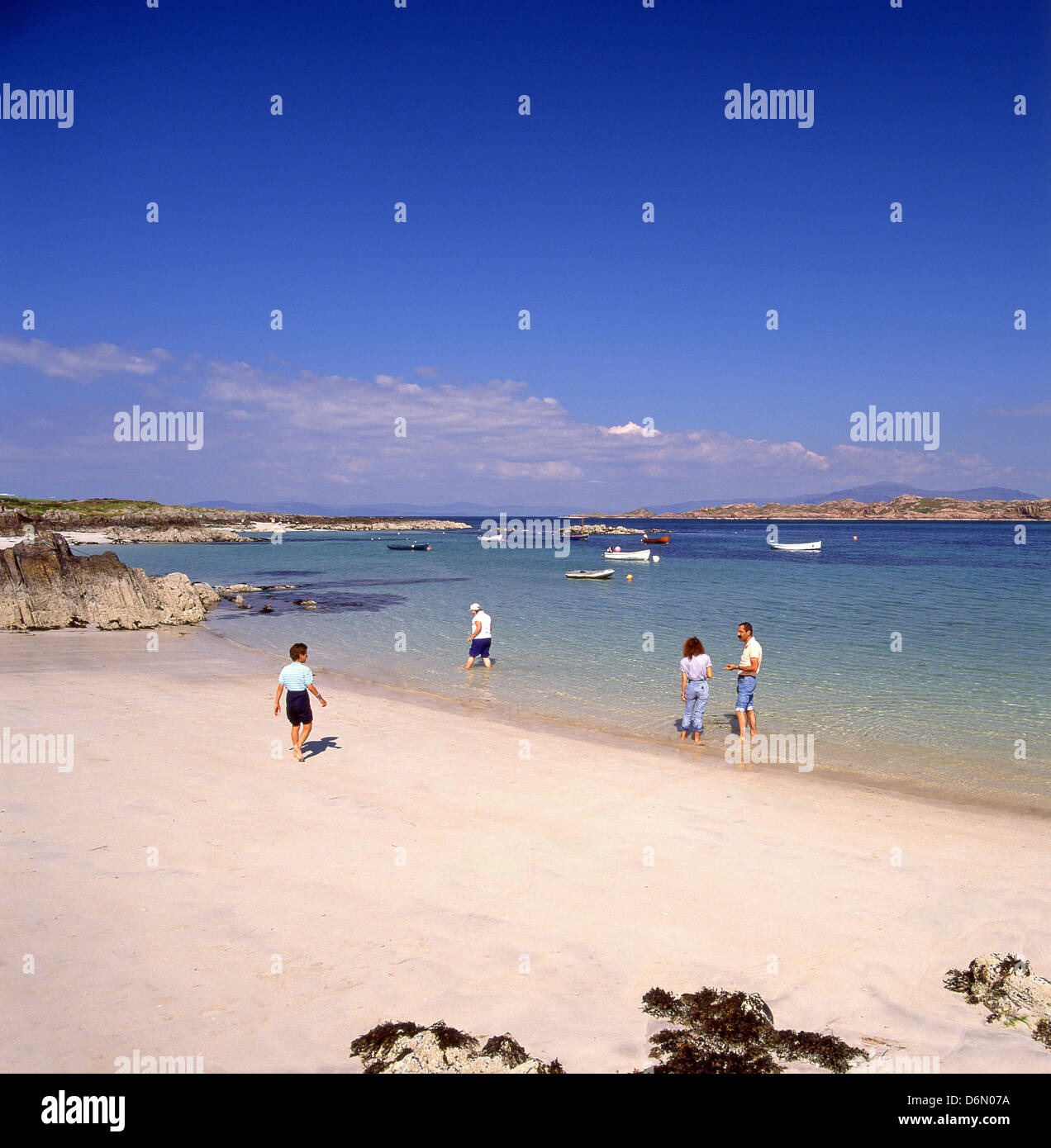 Beach view, Iona, The Inner Hebrides, The Hebrides, Scotland, United ...
