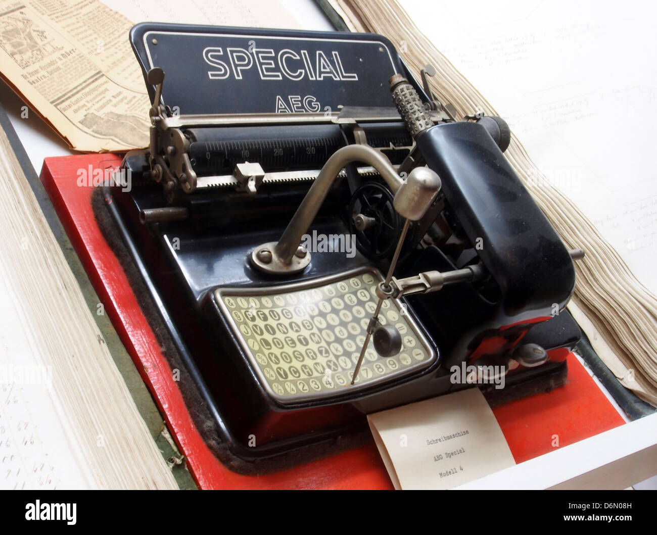 The Museum Wilhelmsbau SPECIAL AEG typewriter is a vintage writing ...