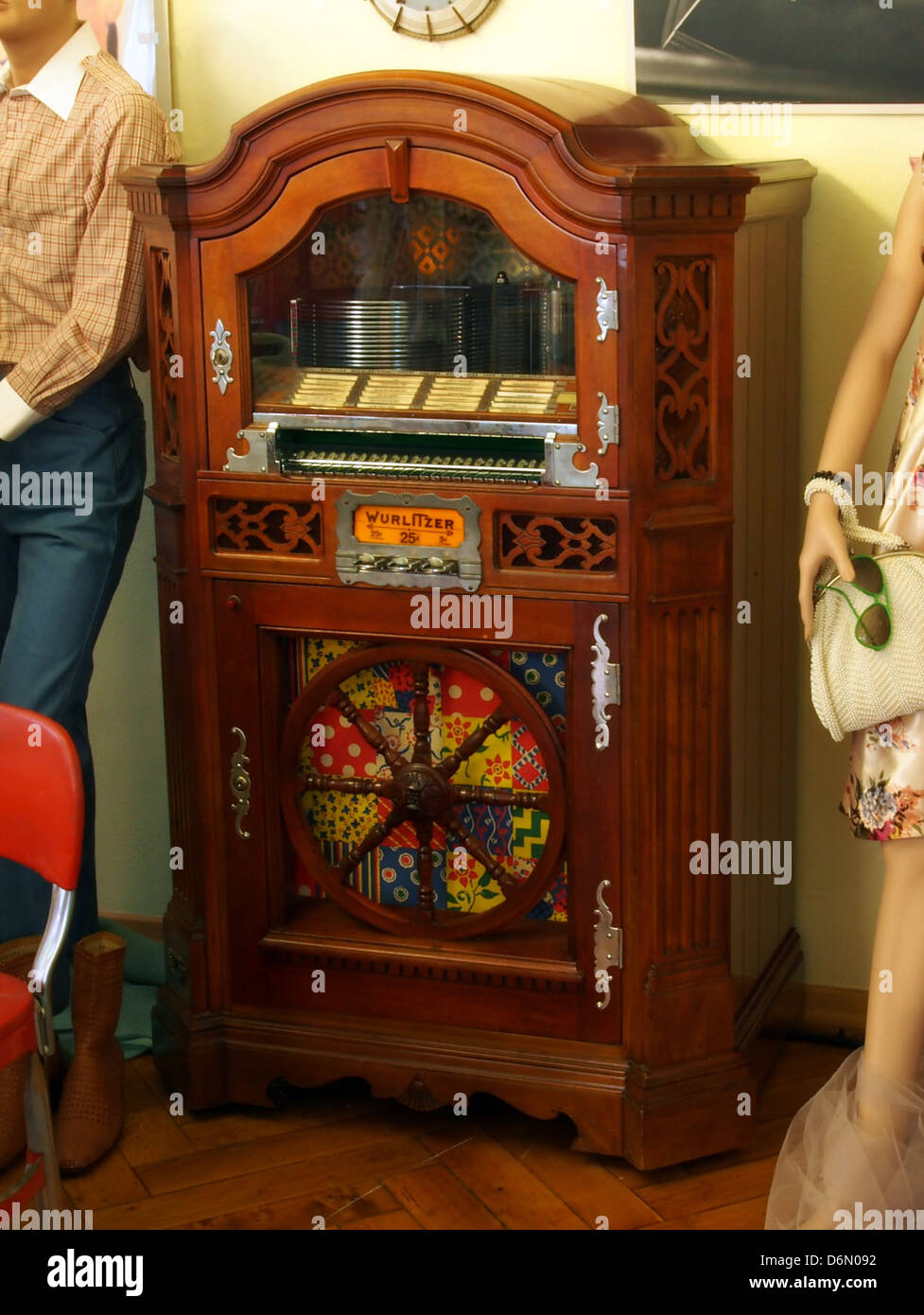 Museum Wilhelmsbau Wurlitzer jukebox. A historic jukebox model known ...