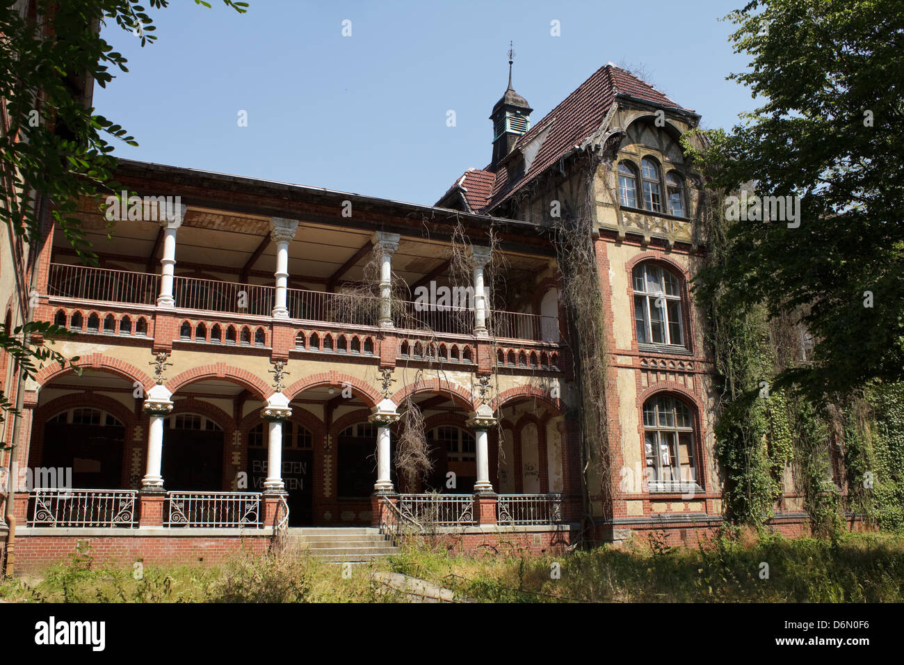 Beelitz, Germany, abandoned buildings on the grounds of the former ...