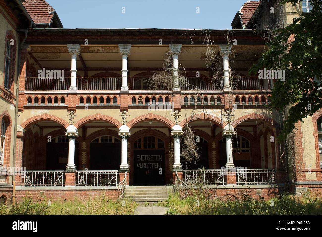 Beelitz, Germany, abandoned buildings on the grounds of the former ...