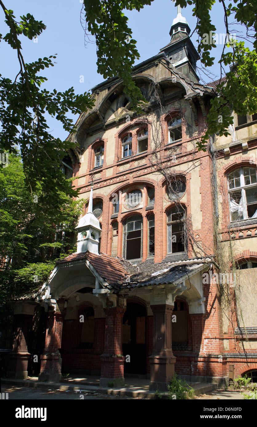 Beelitz, Germany, abandoned buildings on the grounds of the former ...