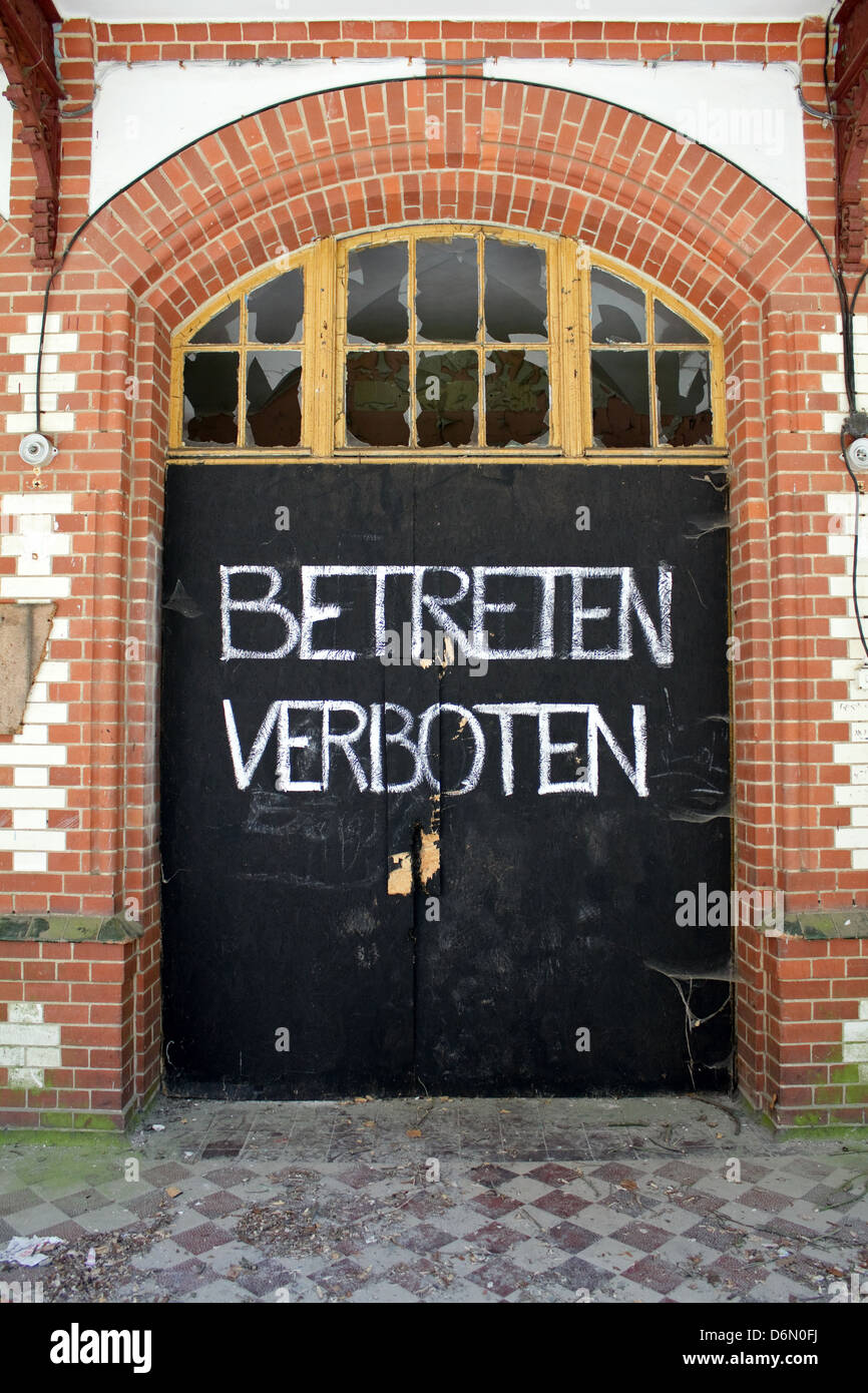 Beelitz, Germany, abandoned buildings on the grounds of the former ...