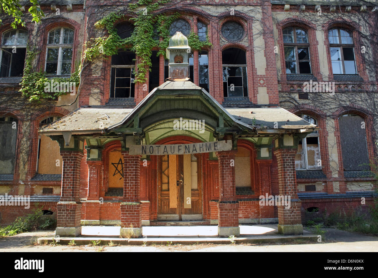 Beelitz, Germany, abandoned buildings on the grounds of the former ...