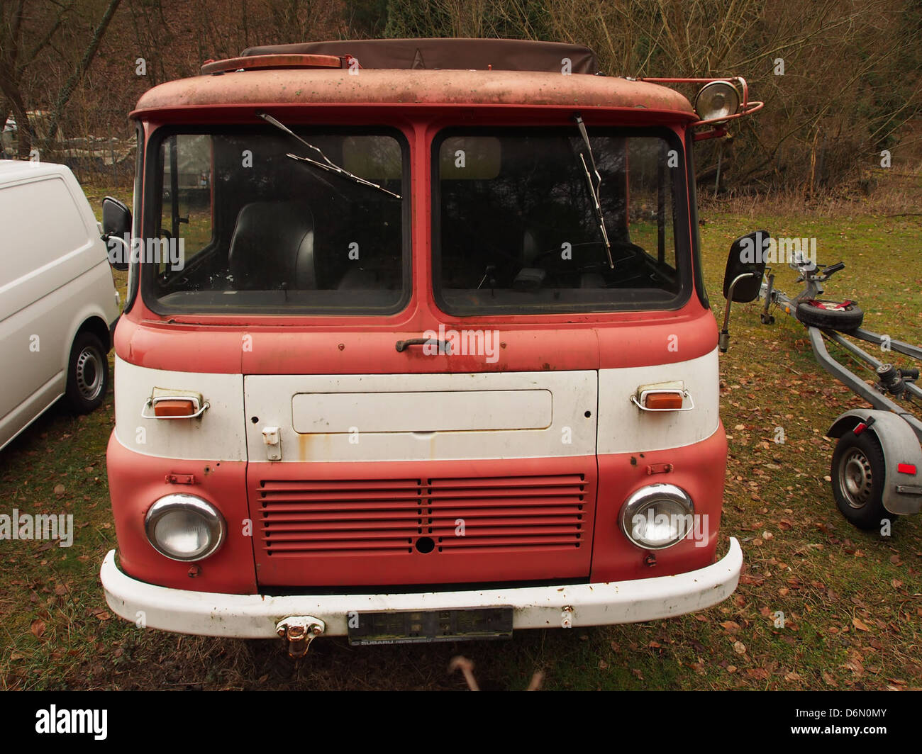The Old Robur fire engine from Eppendorf is a vintage fire truck, once used for emergency ...