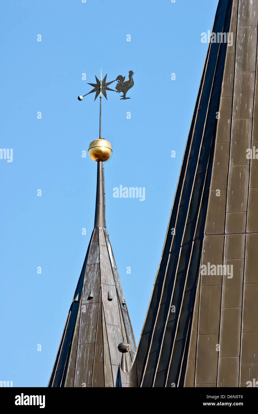 Eichstaett, Germany, weathercock on the roof of the Cathedral ...