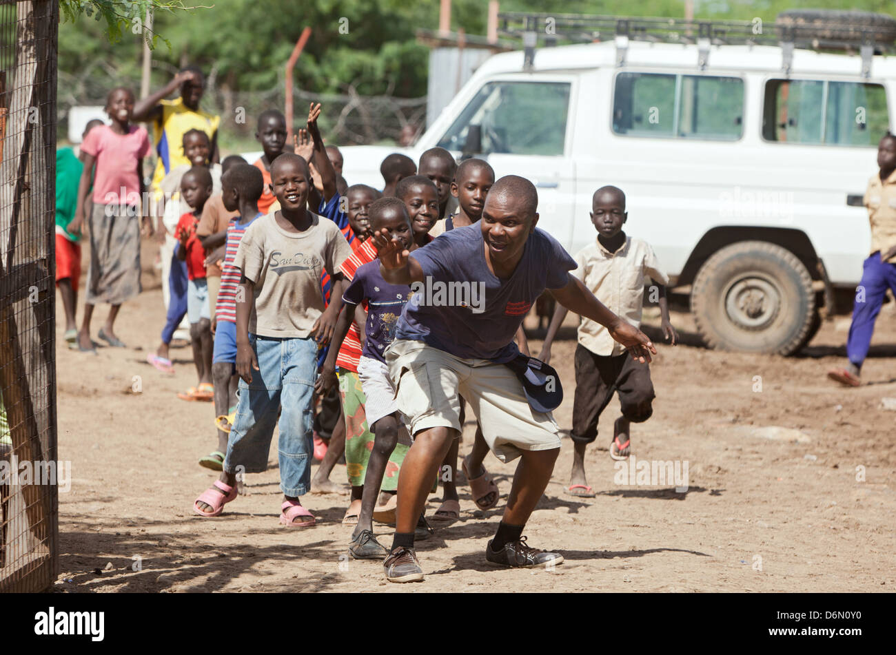 Kakuma, Kenya, Waldorfpaedagogik in Kakuma refugee camp Stock Photo - Alamy
