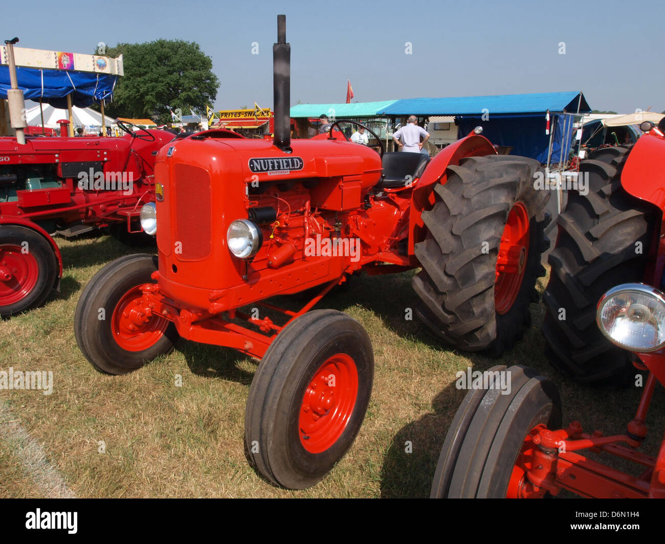 Red Nuffield Universal pic1 Stock Photo - Alamy