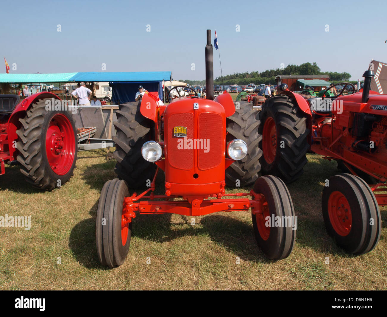 The Red Nuffield Universal is a classic British tractor known for its ...