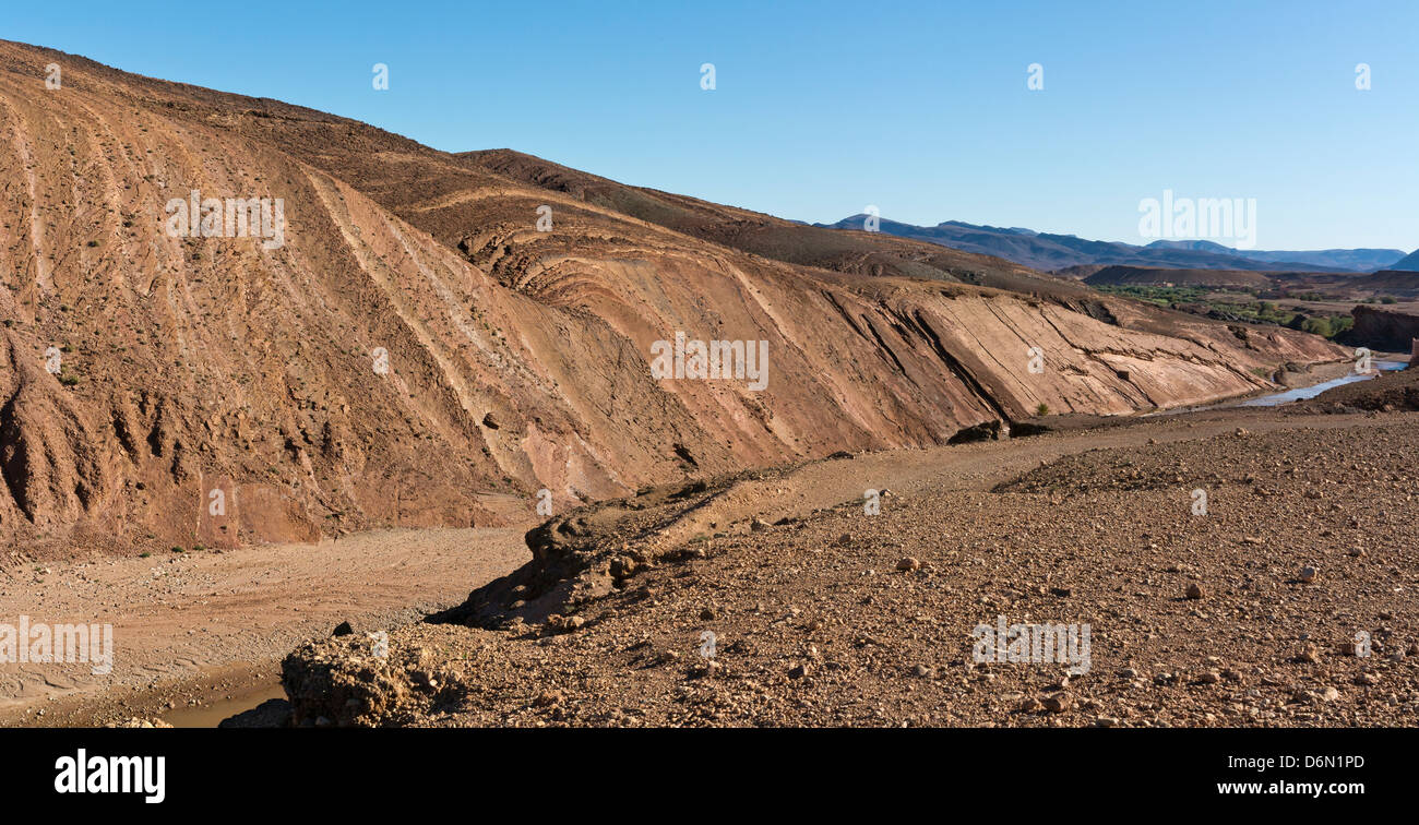 Scenic views of geological formations in the High Atlas and Anti Atlas ...