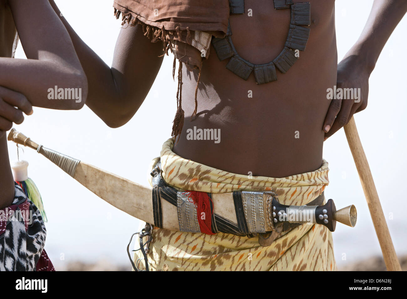 Semera, Ethiopia, the Afar traditional dagger worn by men Stock Photo ...