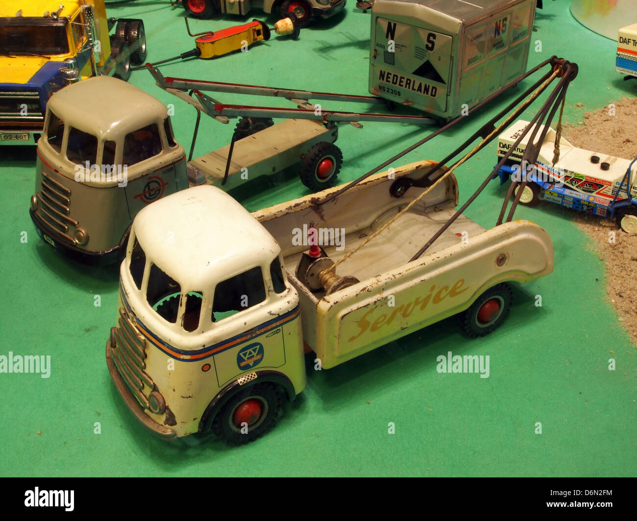 Tin toy DAF truck pic2 Stock Photo - Alamy