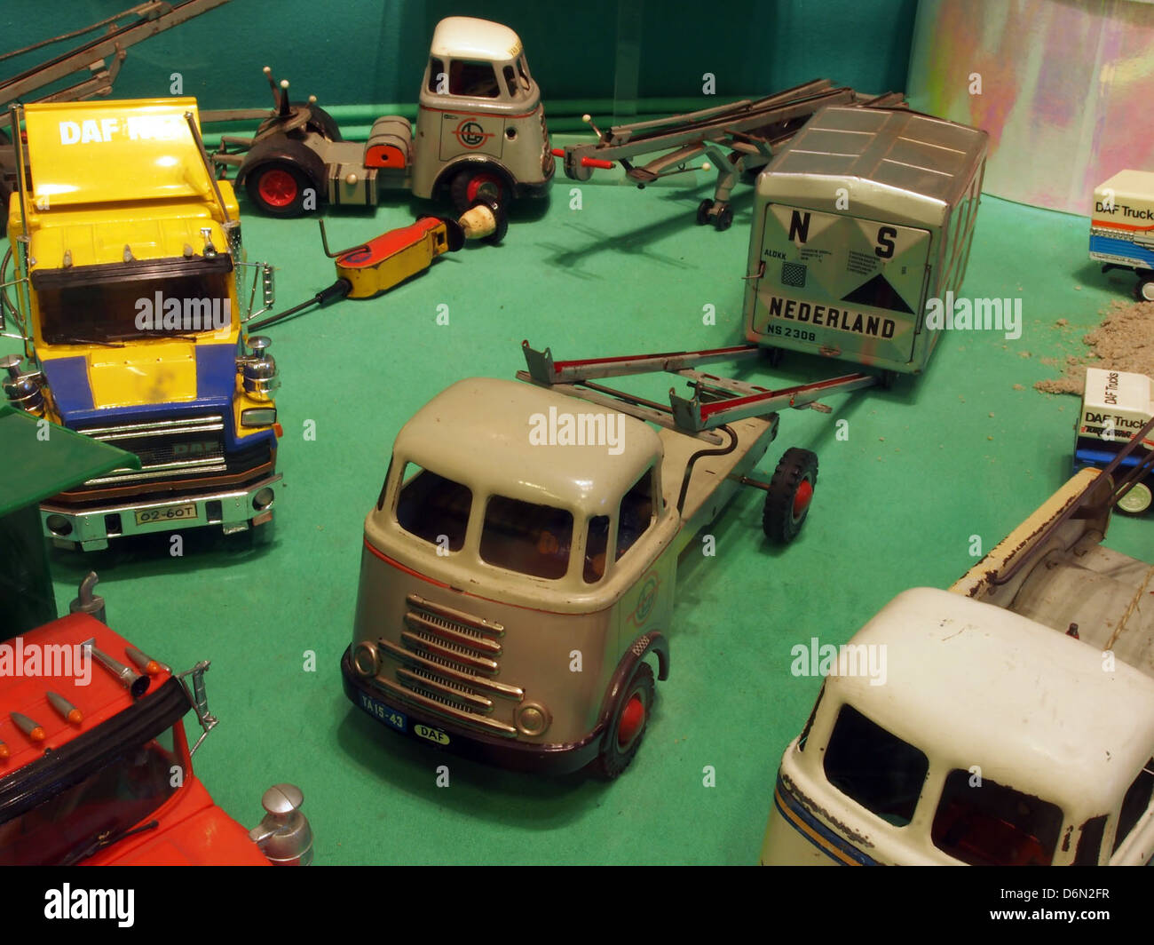 The tin toy DAF truck is a vintage toy truck designed in the mid-20th ...