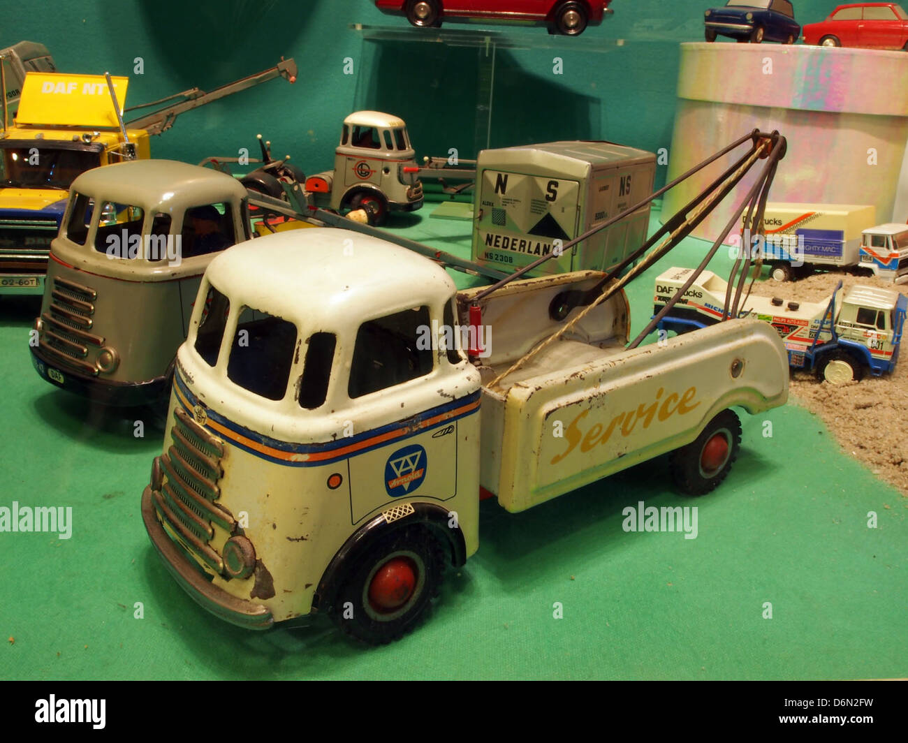 The tin toy DAF truck is a vintage collectible, designed in the mid ...