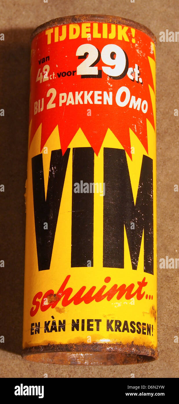 VIM schuimt is a vintage advertisement for a popular cleaning product ...