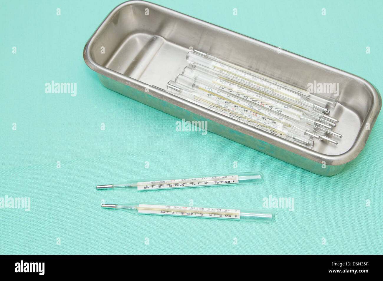 Mercury thermometer pile hi-res stock photography and images - Alamy