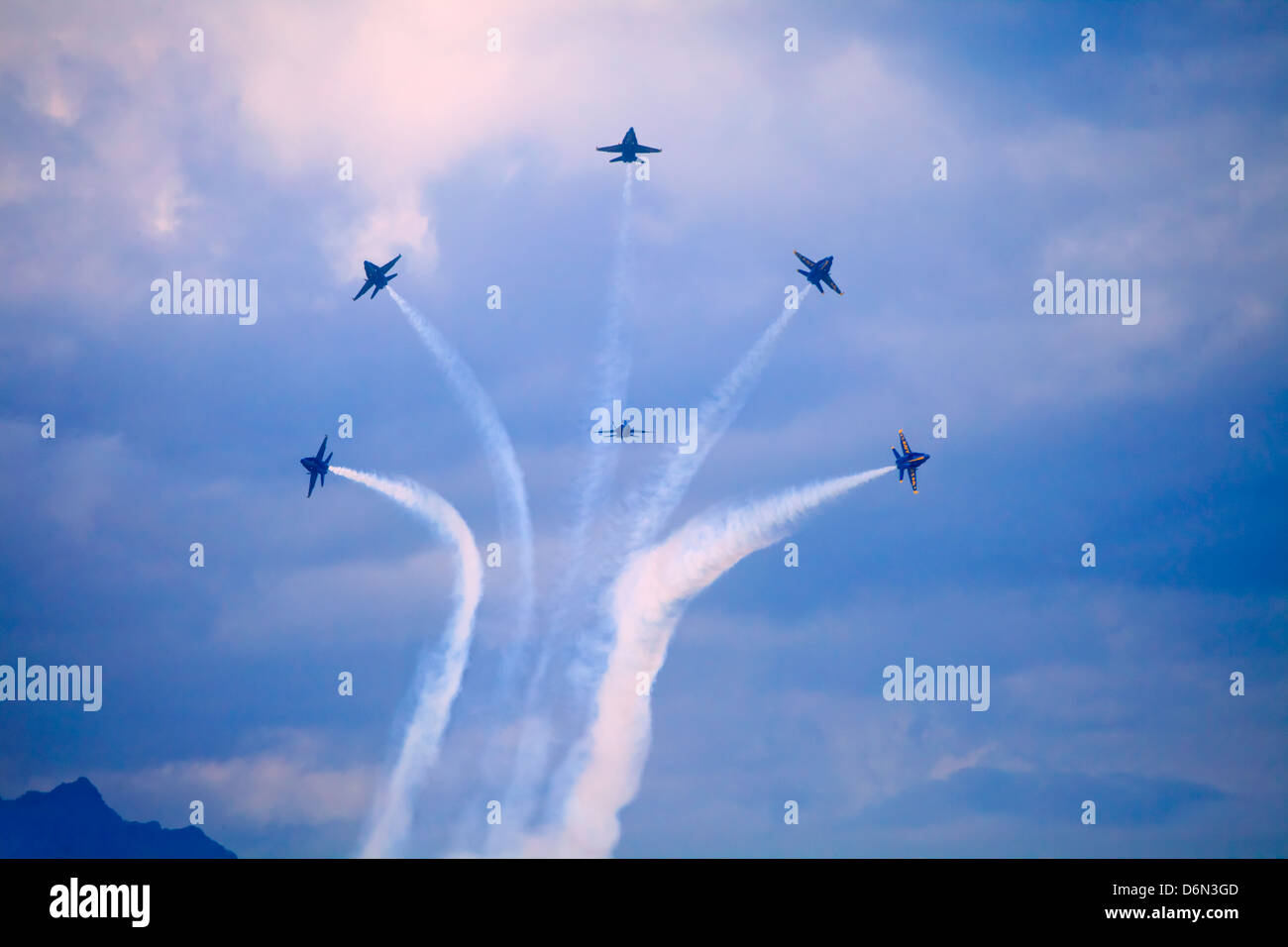 blue angels performing in Hawaii on September 30, 2012 Stock Photo - Alamy