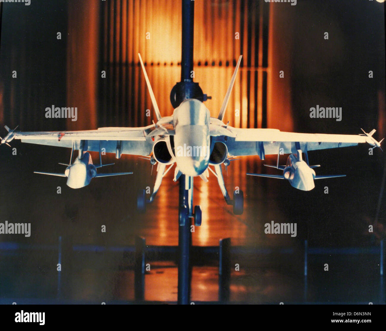 The F-18 fighter jet, paired with a Ryan drone model, showcases the ...