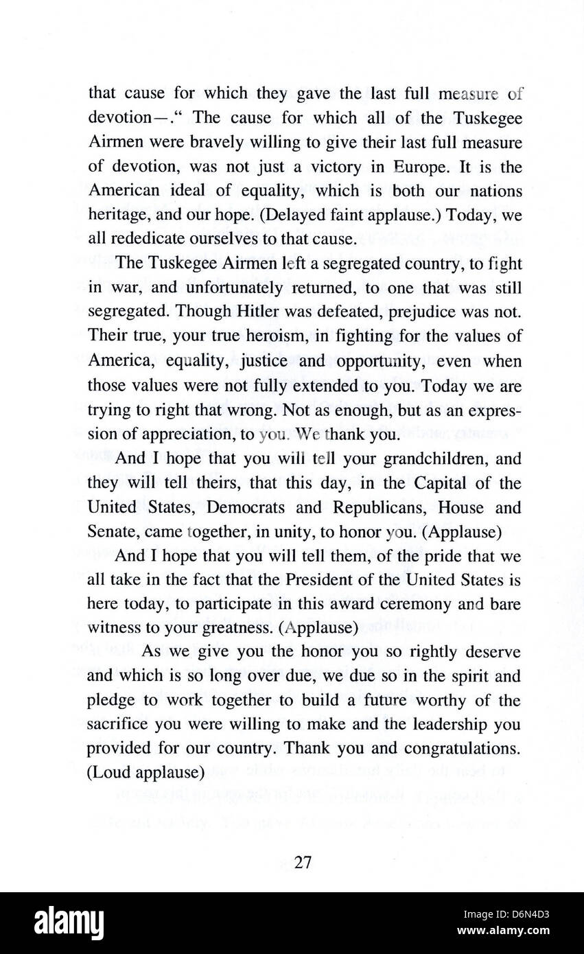 This booklet highlights the achievements of the Tuskegee Airmen, a ...