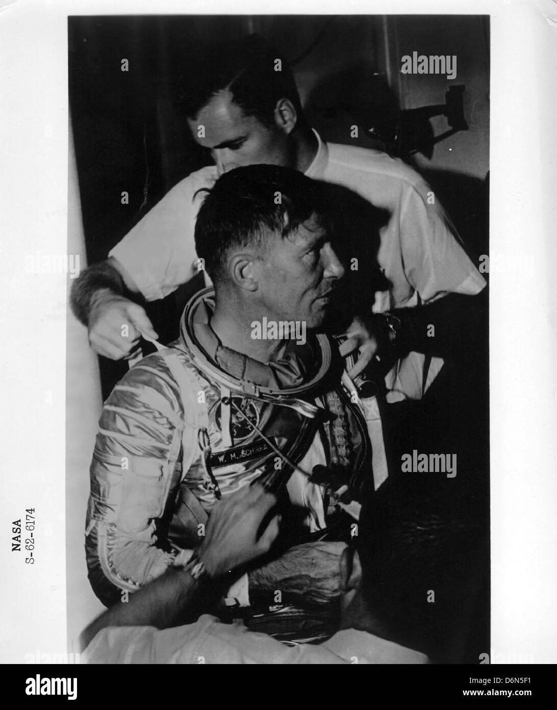 This image shows astronaut Wally Schirra, a key figure in NASA's ...