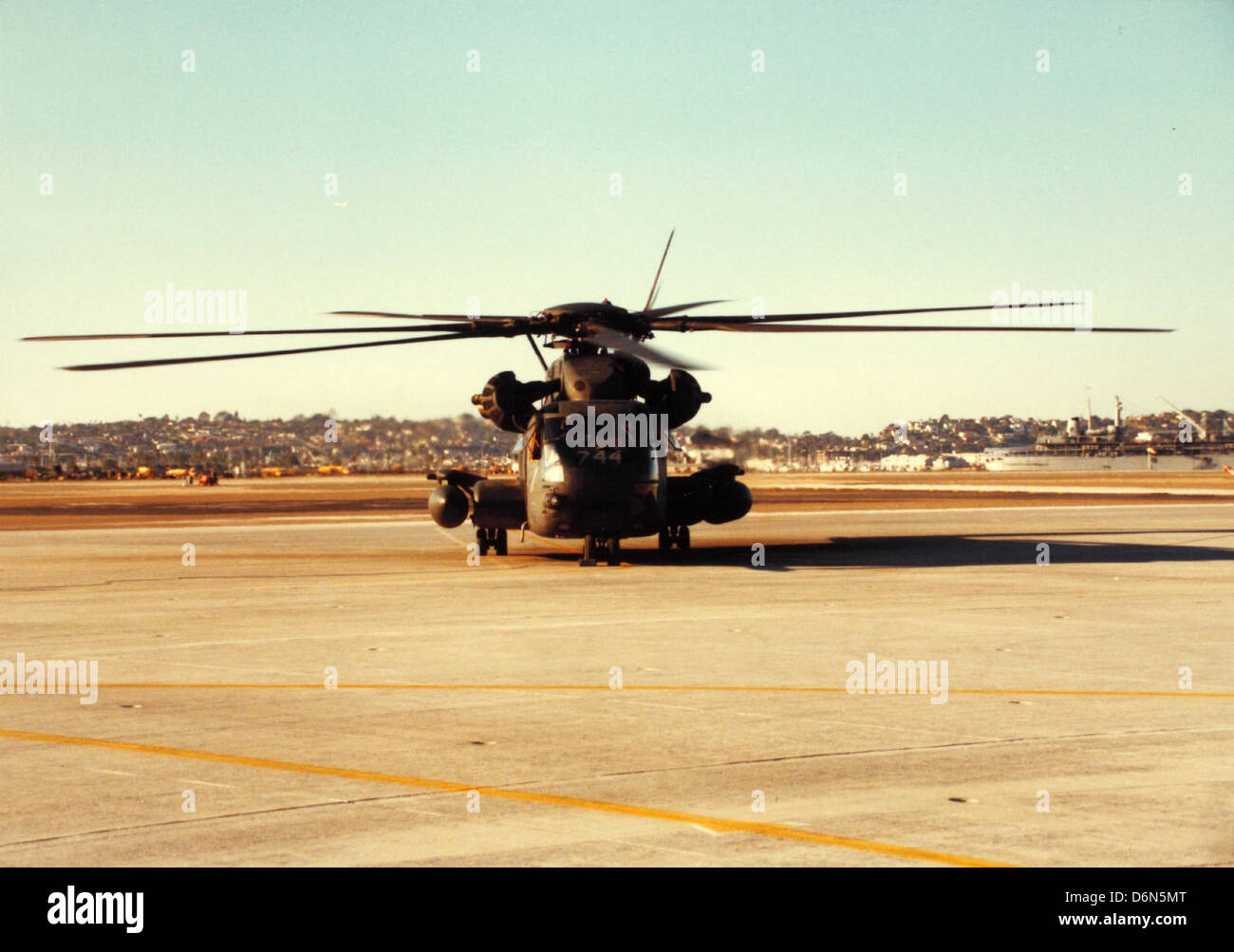 The U.S. Navy HC-1, a helicopter squadron, is featured in this image ...
