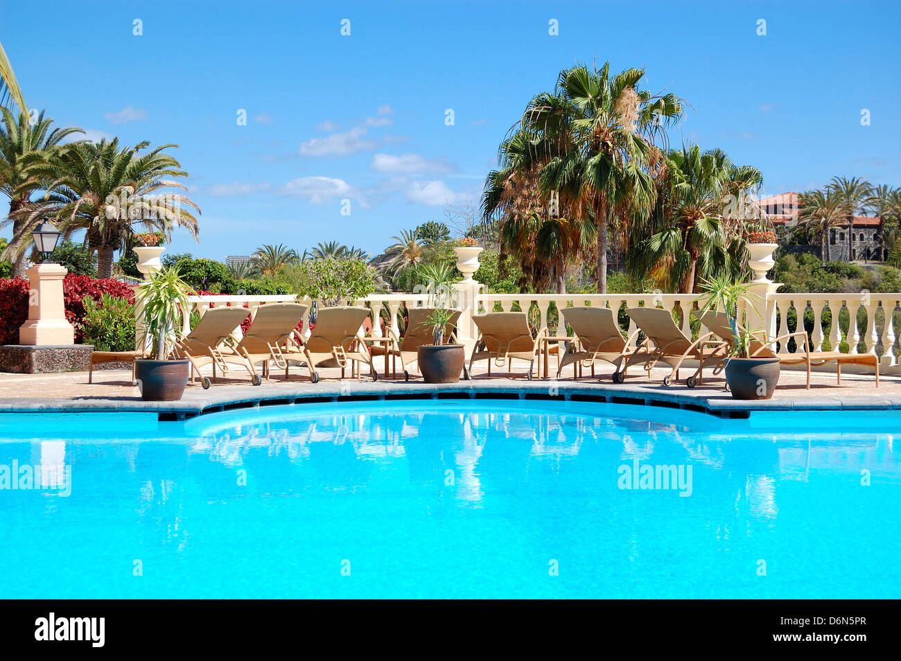Swimming pool at luxury hotel, Tenerife island, Spain Stock Photo - Alamy