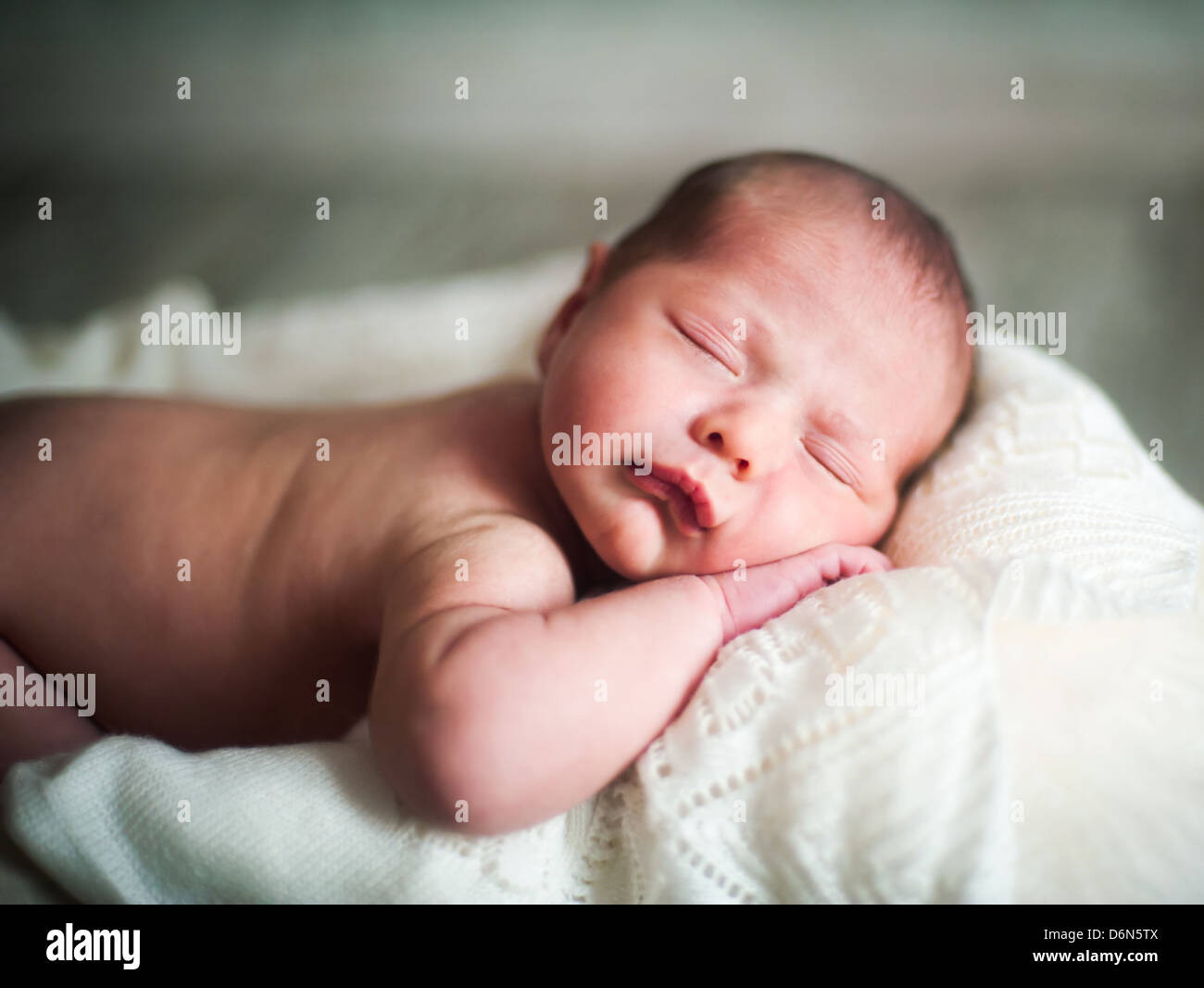 Little newborn baby boy 13 days Stock Photo - Alamy
