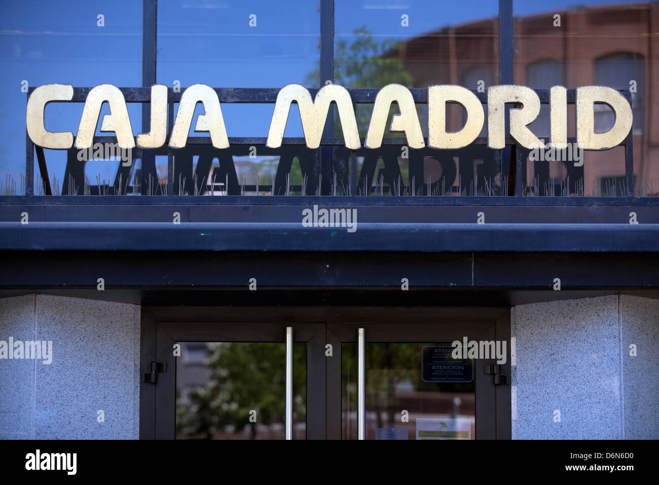 Barcelona, Spain, branch of Caja Madrid Stock Photo - Alamy