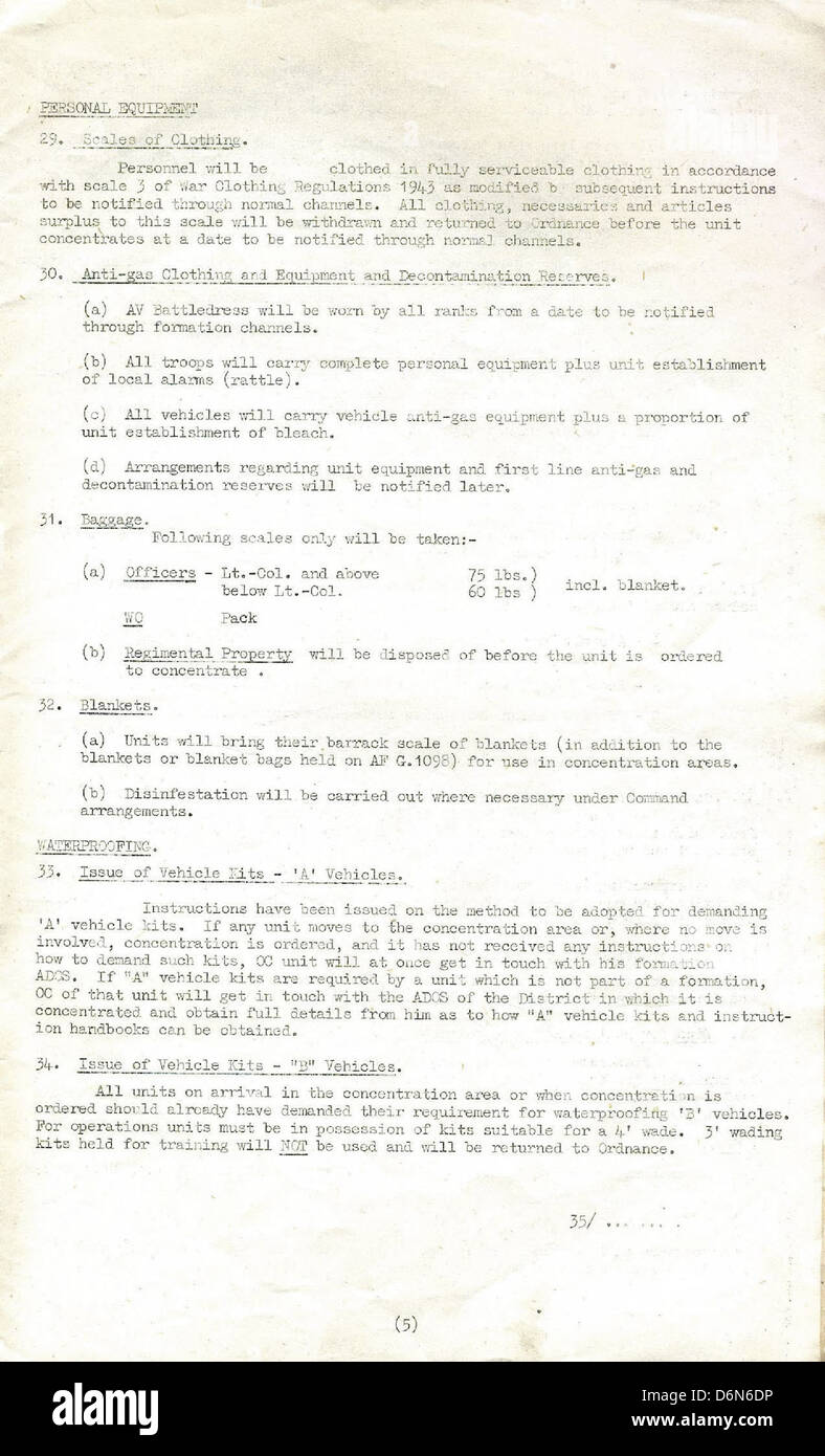 This administrative order, part of the D-Day preparations, outlines ...