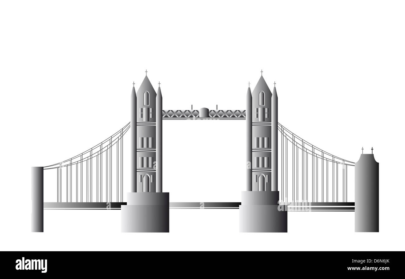 Illustration construction tower bridge hi-res stock photography and ...