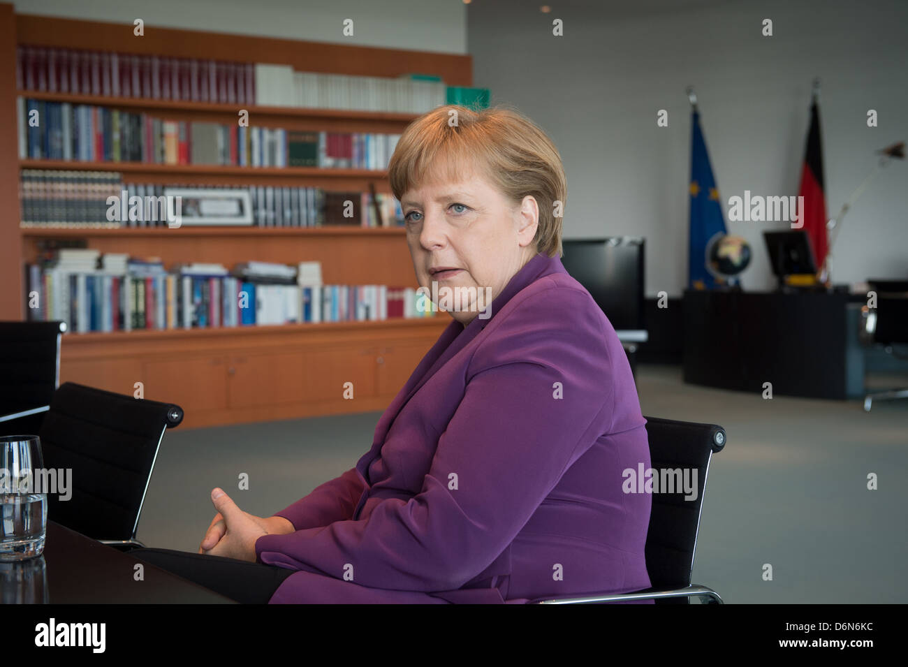 Berlin, Germany, German Chancellor Angela Merkel, CDU, in an interview ...