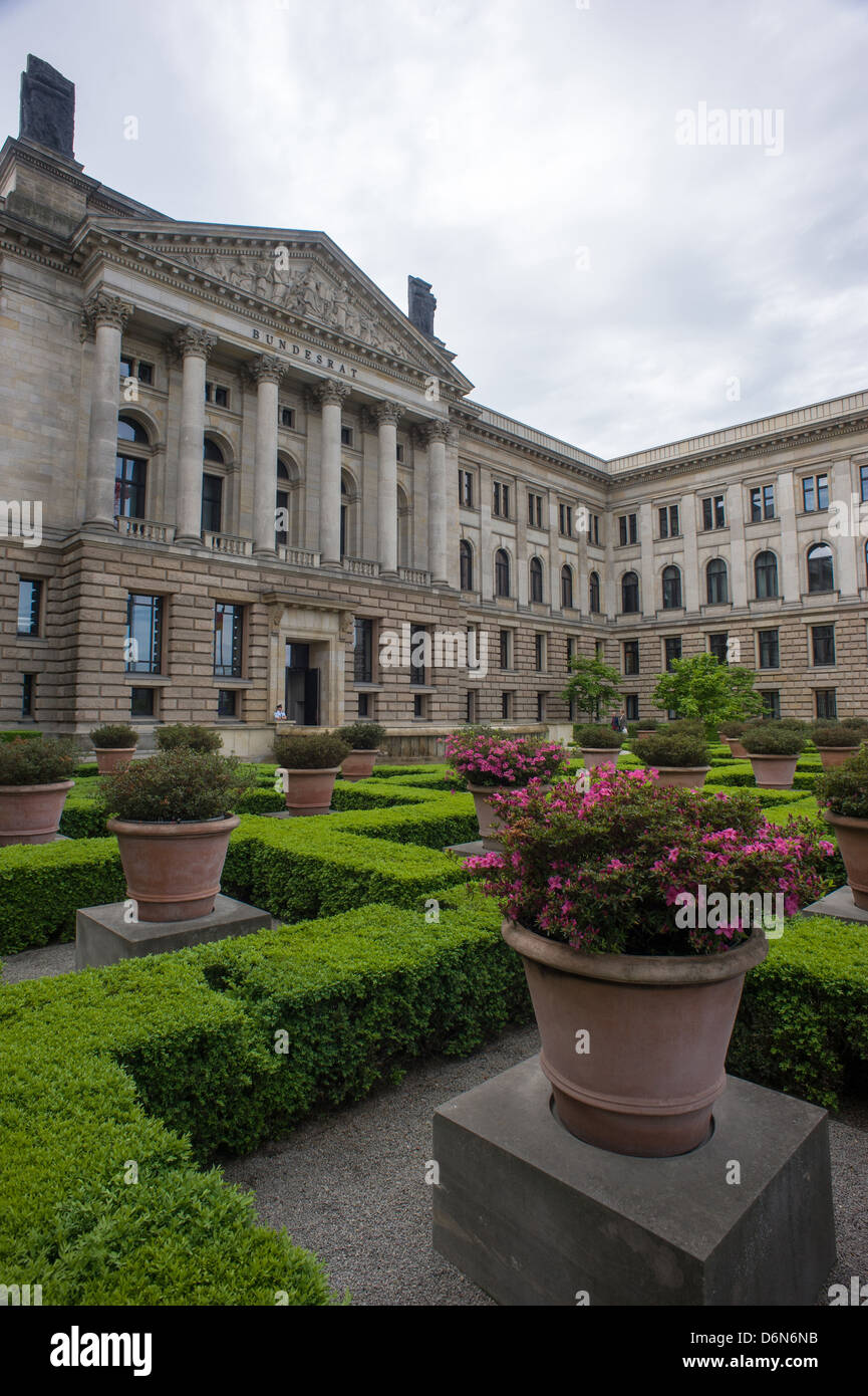 Berlin, Germany, with Federal courtyard, the former Prussian manor ...