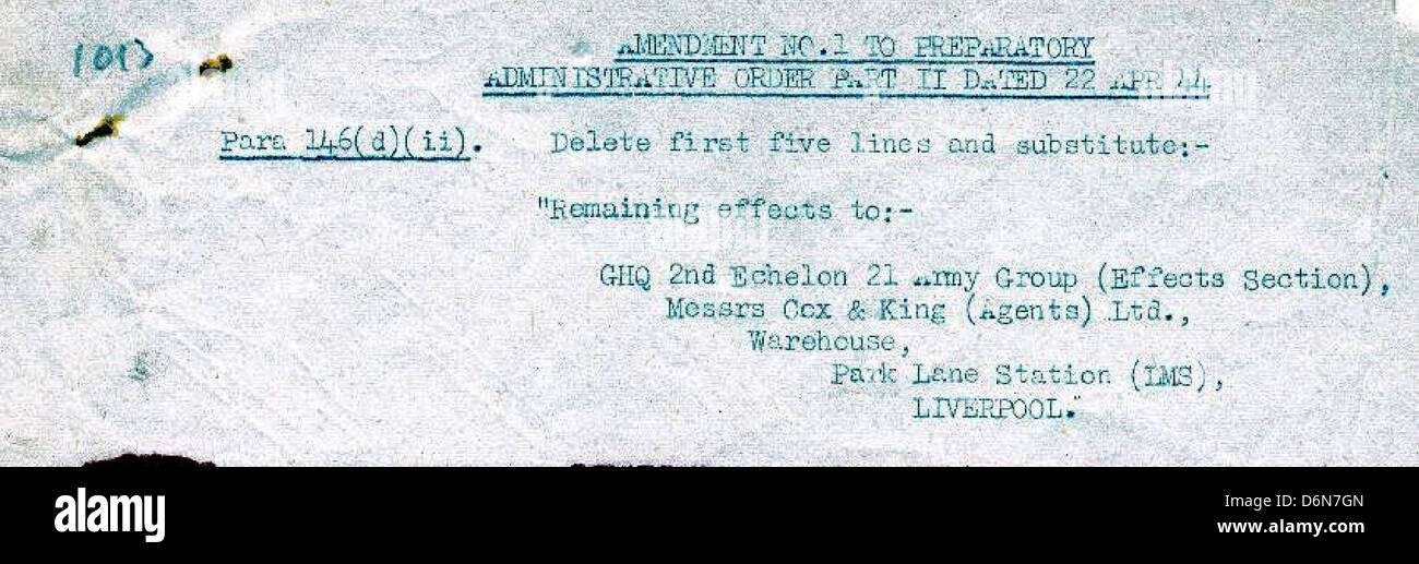 This document, Amendment No. 1 to the Preparatory Administrative Order ...