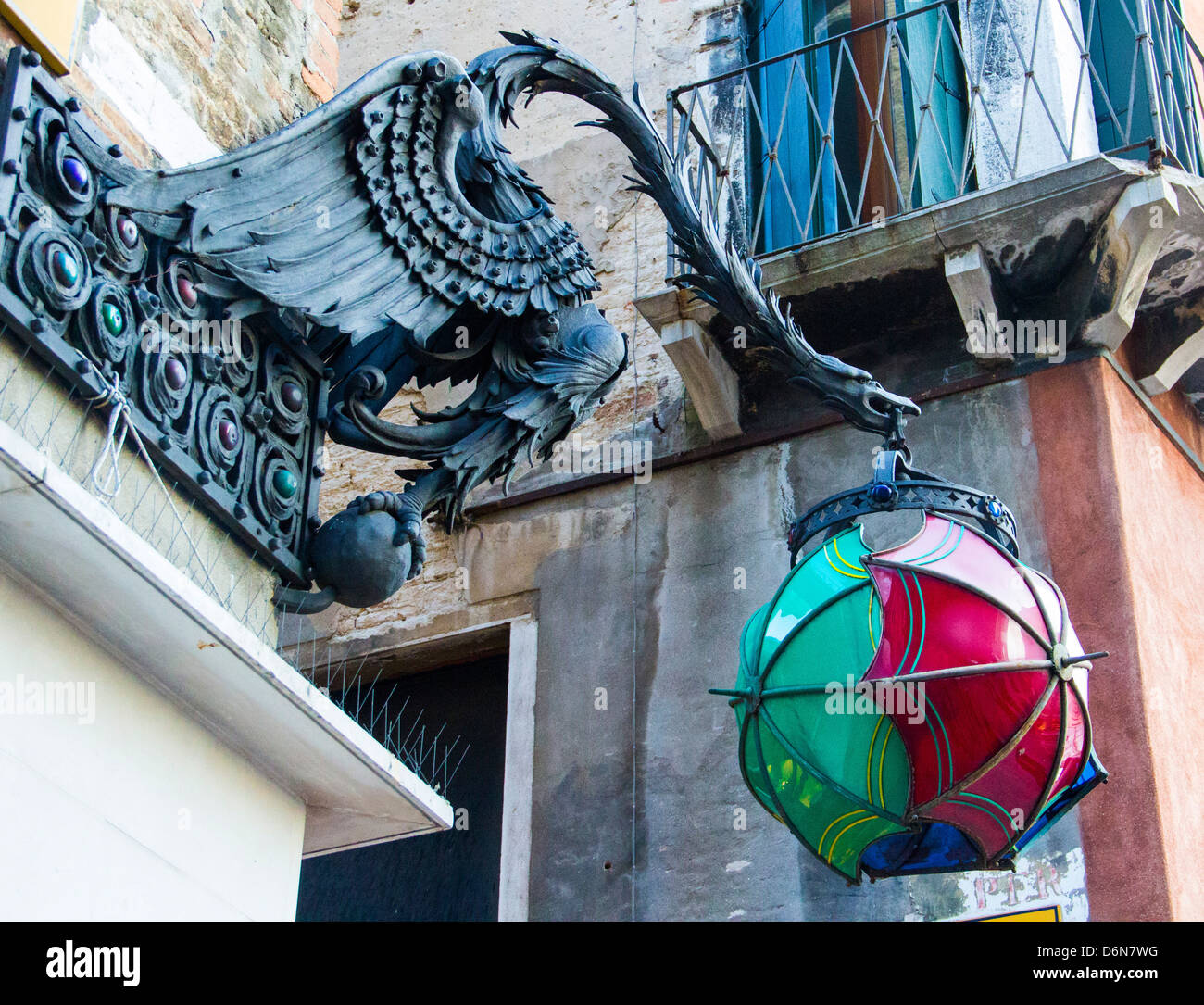 Old Dragon In Venice Stock Photo - Alamy